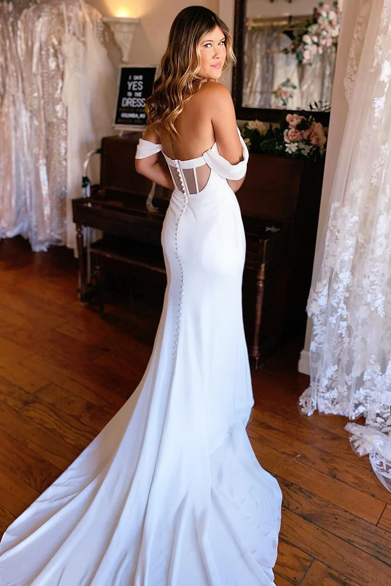 Mermaid Boho Wedding Dress – BL Dress