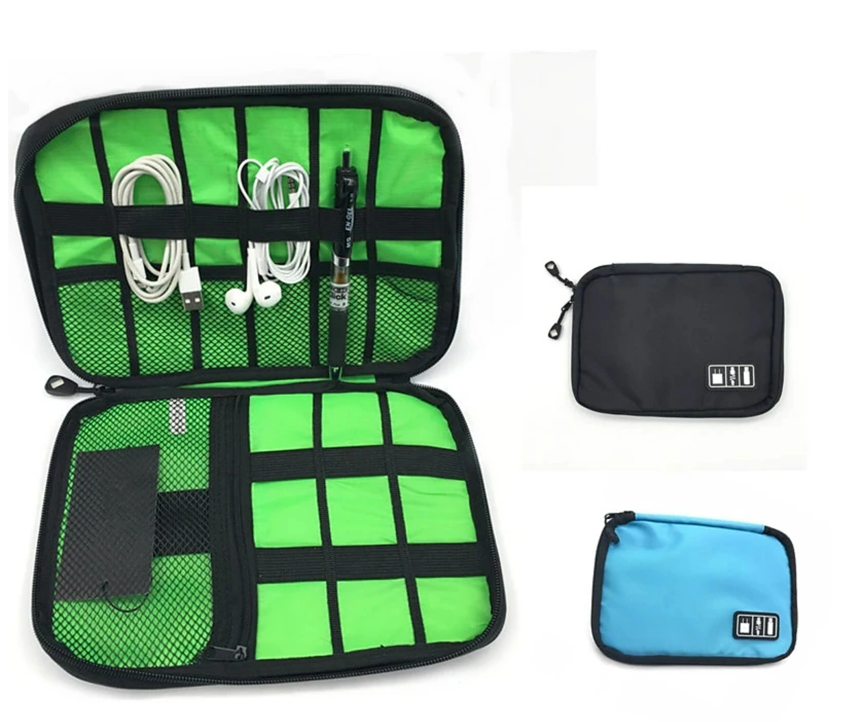 Portable Cable Organizer Bag Travel Digital Electronic Accessories Sto ...