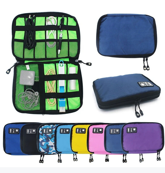 Portable Cable Organizer Bag Travel Digital Electronic Accessories Sto ...