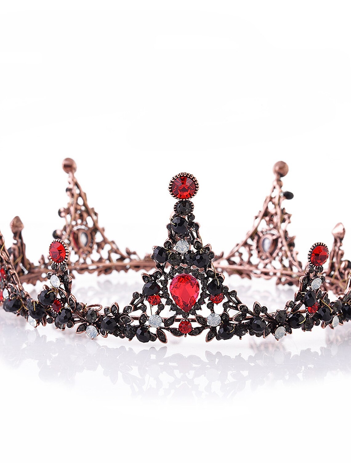 Jeweled Baroque Queen Crown Rhinestone Wedding Crowns and Tiaras for W ...