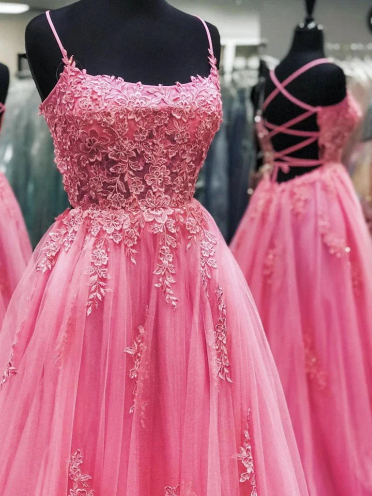 Backless Lace Long Formal Prom Dresses – BL Dress