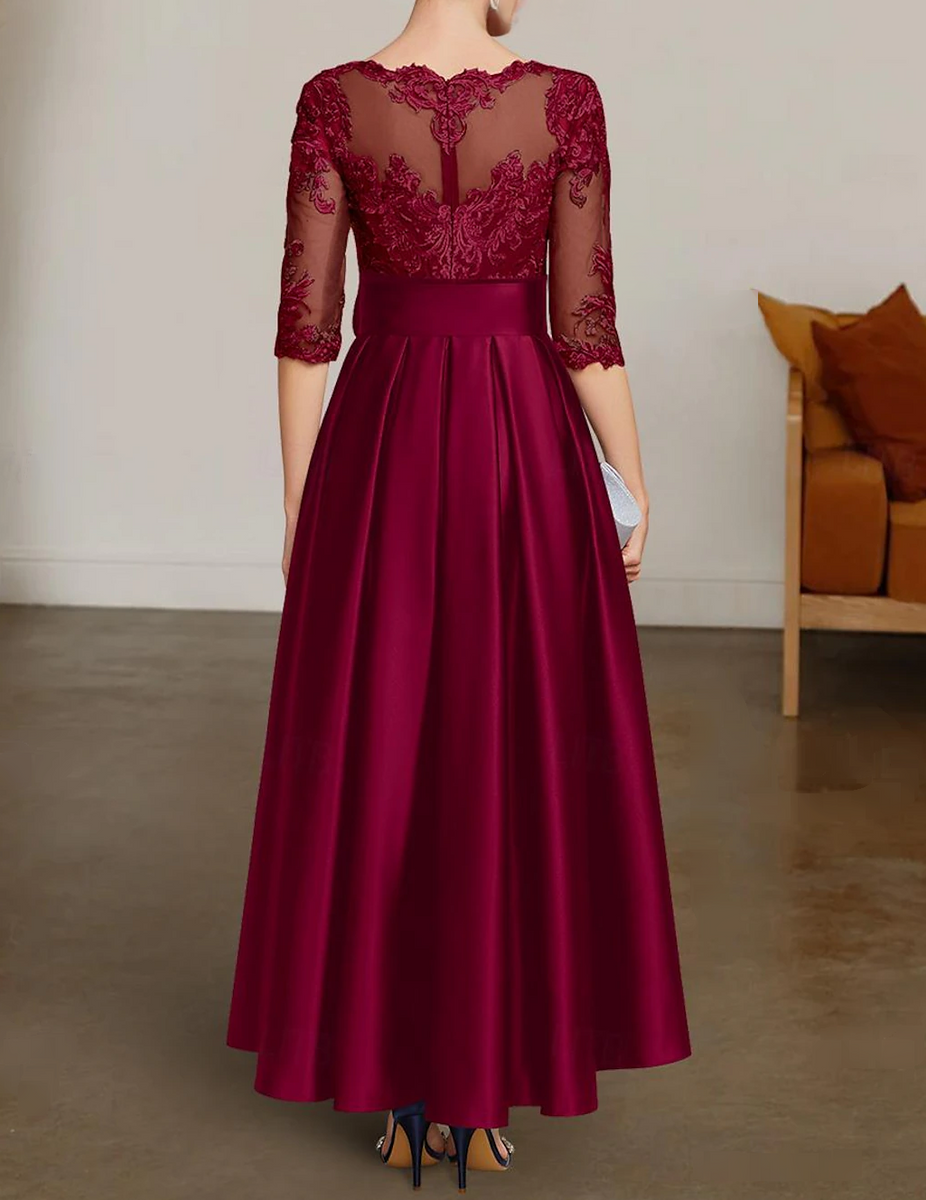A-Line Chrismas Dress Mother of the Bride Dress Formal Wedding Guest E ...