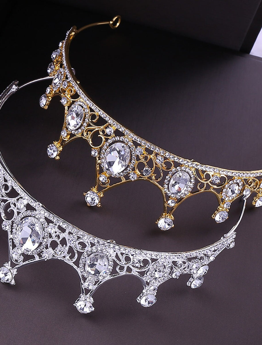 Full Round Queen Crown for Women Baroque Crown Costume Hair Accessorie ...