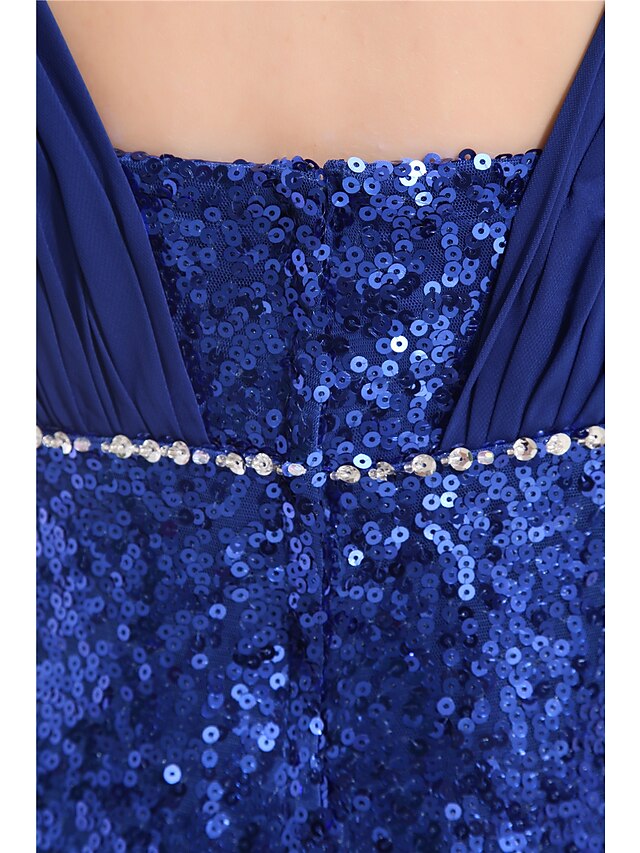 Sheath Column Sparkle Wedding Guest Engagement Formal Evening Dress