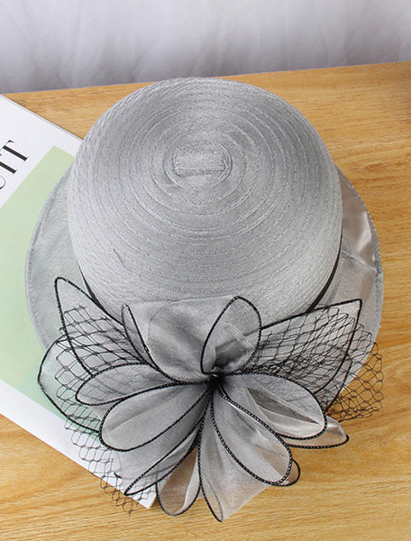 Hats Net Straw Bucket Hat Straw Hat Sun Hat Formal Kentucky Derby Hors ...