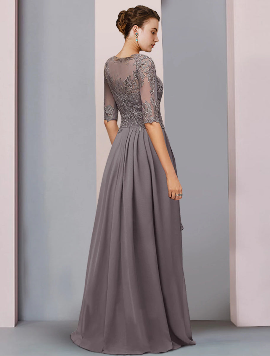 Sheath / Column Mother of the Bride Dress Wedding Guest Party Elegant ...