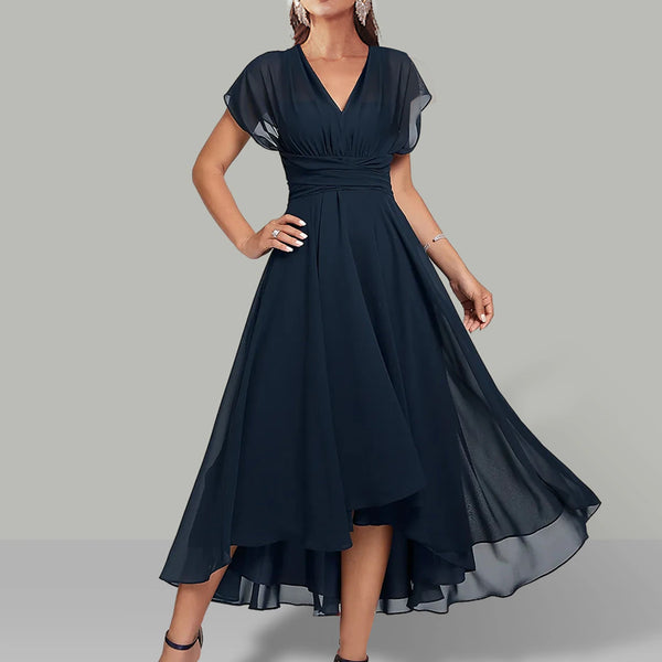 A-Line Blue Wedding Guest Dresses Convertible Infinity Mother Of The B – BL Dress